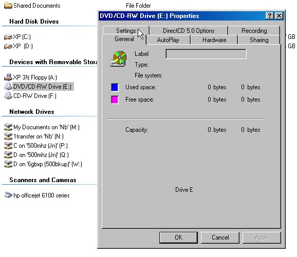"How To" for checking for a DVD/CD Rom burner